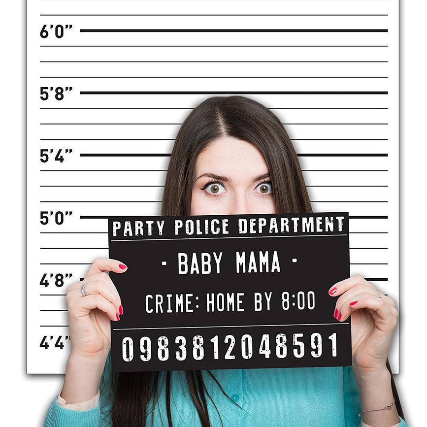 Birthday Party Mugshot Signs With Backdrop (20 Pack) – Haute Soiree